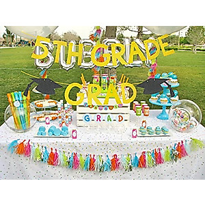 5th Grade Grad Banner, Gold Glitter 5th Grade Graduation 2022 Decorations, Boy Girl Kids Fifth Grade Graduation Party Decorations SuppliPerfect for 5th grade graduation decorations