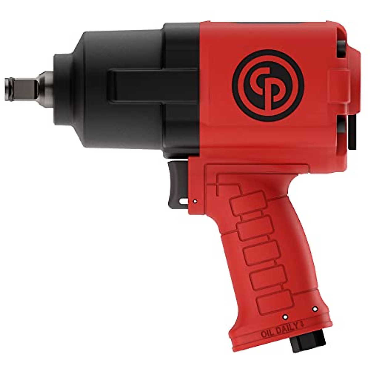 Chicago Pneumatic CP7741 Air Impact Wrench (1/2 Inch), Air Impact Gun Industrial Repair & Assembly Tool, Pistol Handle, Twin Hammer, Max Torque Output 715 ft. lbf/970 Nm, 10000 RPM