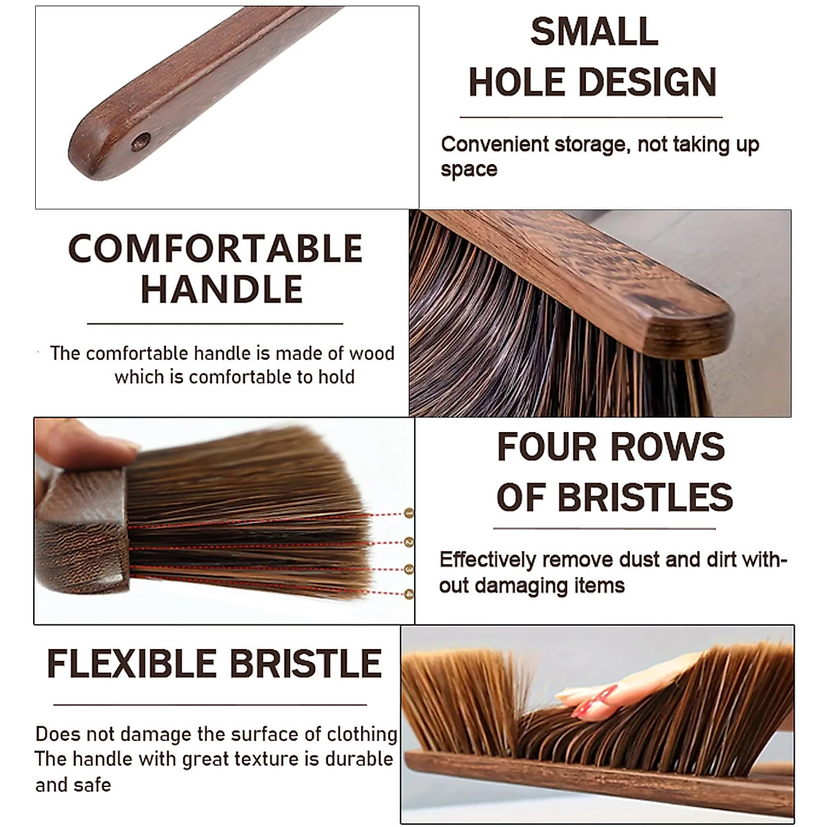 Hand Broom Brush Dust Cleaning: Hand Brush, Dusting Brush, Couch Brush, Soft Brush Cleaning, Dust Broom, Handheld Broom, Bed Brush, Hand Brush for Cleaning The Bed, Sofa, Fireplace, car, etc.