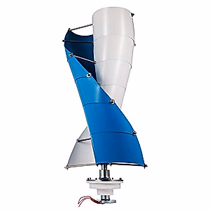 Tqing Vertical Spiral Wind Power Turbine Generator, 8000W 12V24V48V Vertical Axis Breeze Start Wind-Solar Complementary +Magnetic Levitation Axis Wind Turbine Generator Power for Outdoor Garden,48v