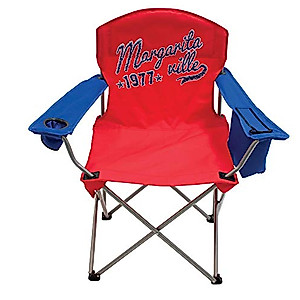 Margaritaville Outdoor Quad Folding Chair - 1977 - Red/Blue, 21.5"" x 36.5"" x 37.5""" (630251-1)