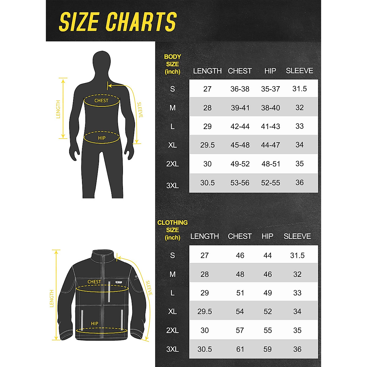 PTAHDUS Men's Heated Jacket Soft Shell with Hand Warmer, with 7.4V Battery Pack (Large, Black)