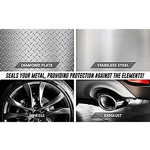 Original Master Formula Metal Gloss and Sealer Gloss Detail Polish and Sealer - 2 Pack 12oz Bottles Kit for Extraordinary Shine and Sealing for Aluminum, Chrome, Brass, Stainless Steel and More