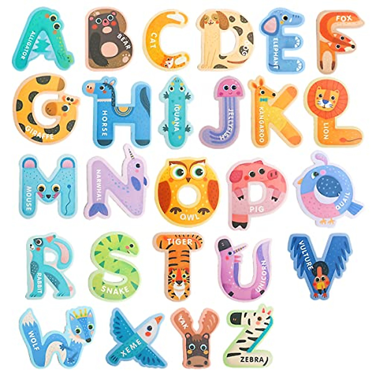 Wooden Magnetic Letters