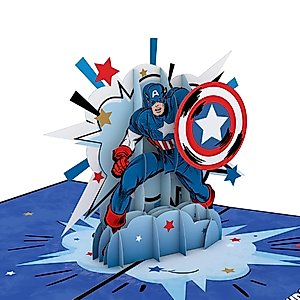 Lovepop Marvel's Avengers Captain America Birthday Pop-Up Card