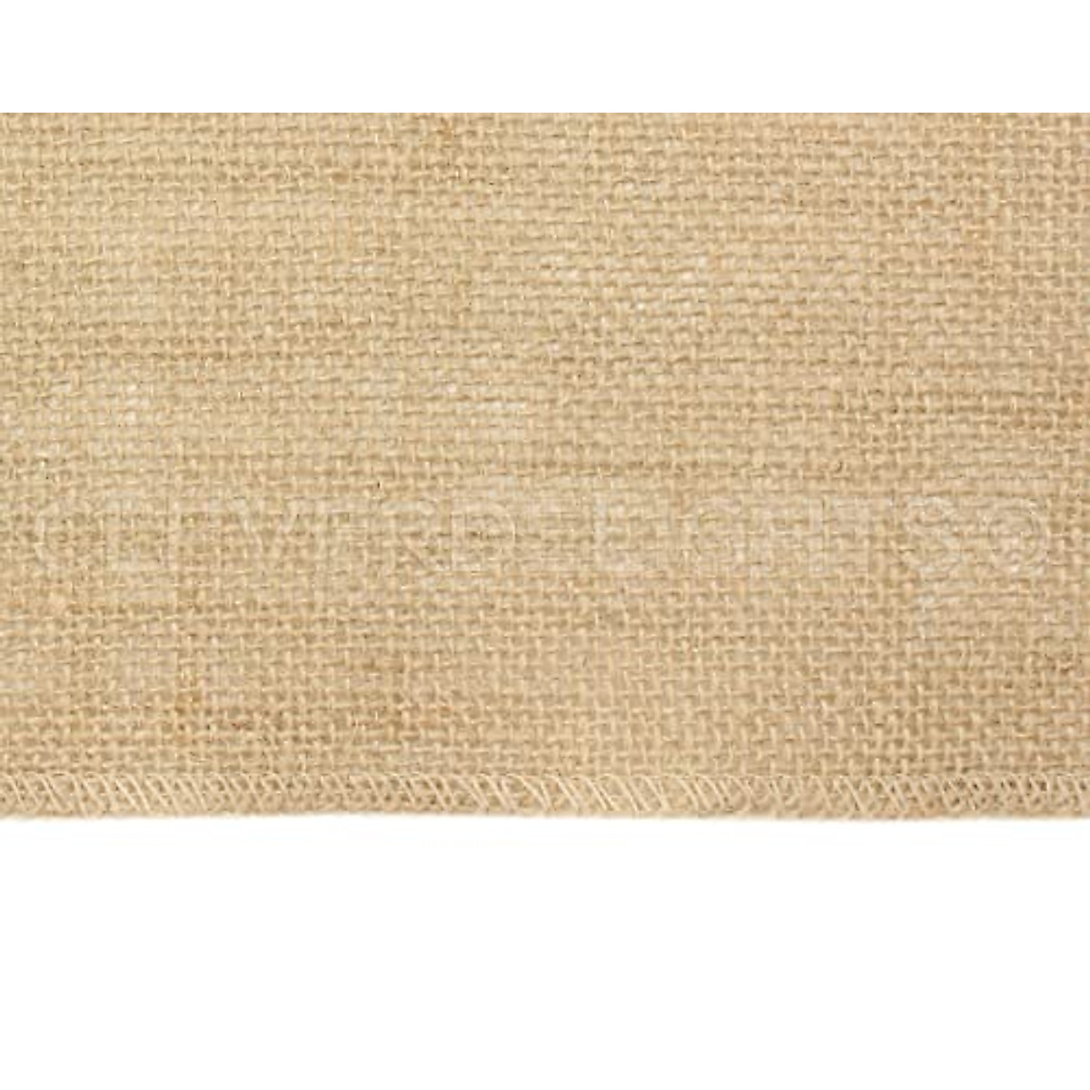 CleverDelights 12" Premium Burlap Roll - 10 Yards - No-Fray Finished Edges - Natural Jute Burlap Fabric