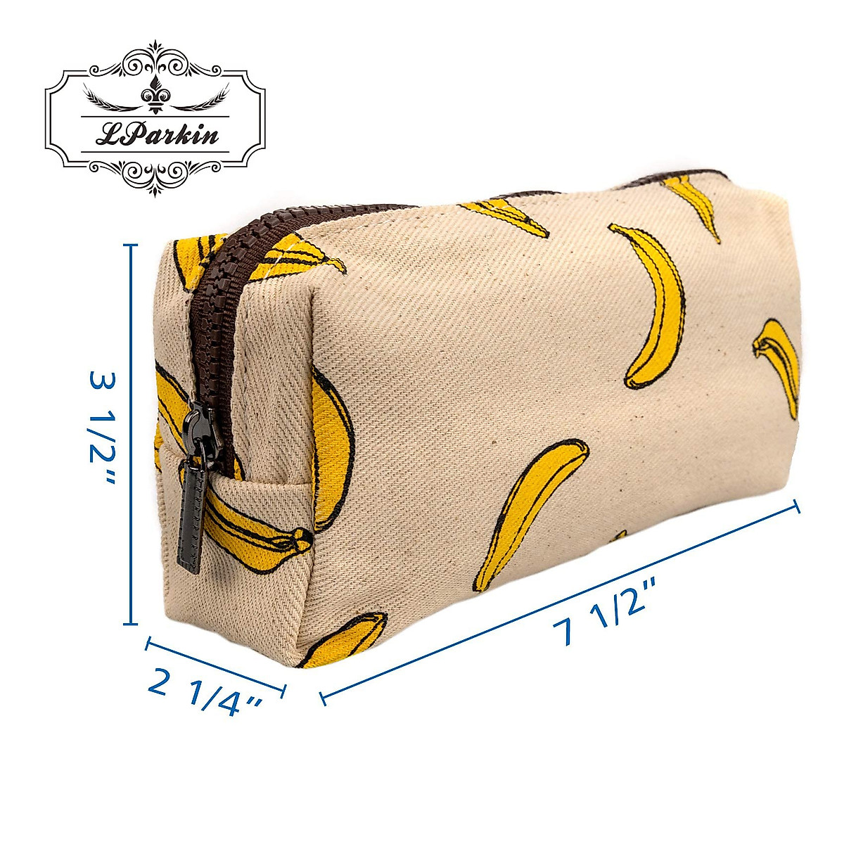 LParkin Cute banana Pencil Case Pouch Teacher Gift Gadget Bag Make Up Case Cosmetic Bag Stationary Kawaii Pencil Box