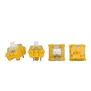 YUNZII Ajazz Diced Fruit Switch, 3 Pins for DIY MX Mechanical Keyboard, 45 pcs (Ajazz Banana Switch)