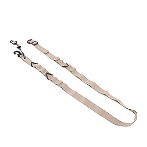 TOPINCN Outdoor Tent Camping Clothesline with Hooks, Travel Clothesline Multipurpose Shoulder Strap 24 Holes Adjustable Hanging Camping Clothesline Lanyard Clothes Line Rope(Khaki)