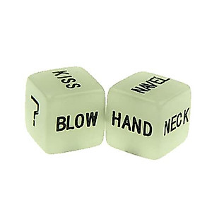 Glow in The Dark Love Dice- for Couple, Anniversary, Valentines Day, Gift for Him,Her,Husband,Wife