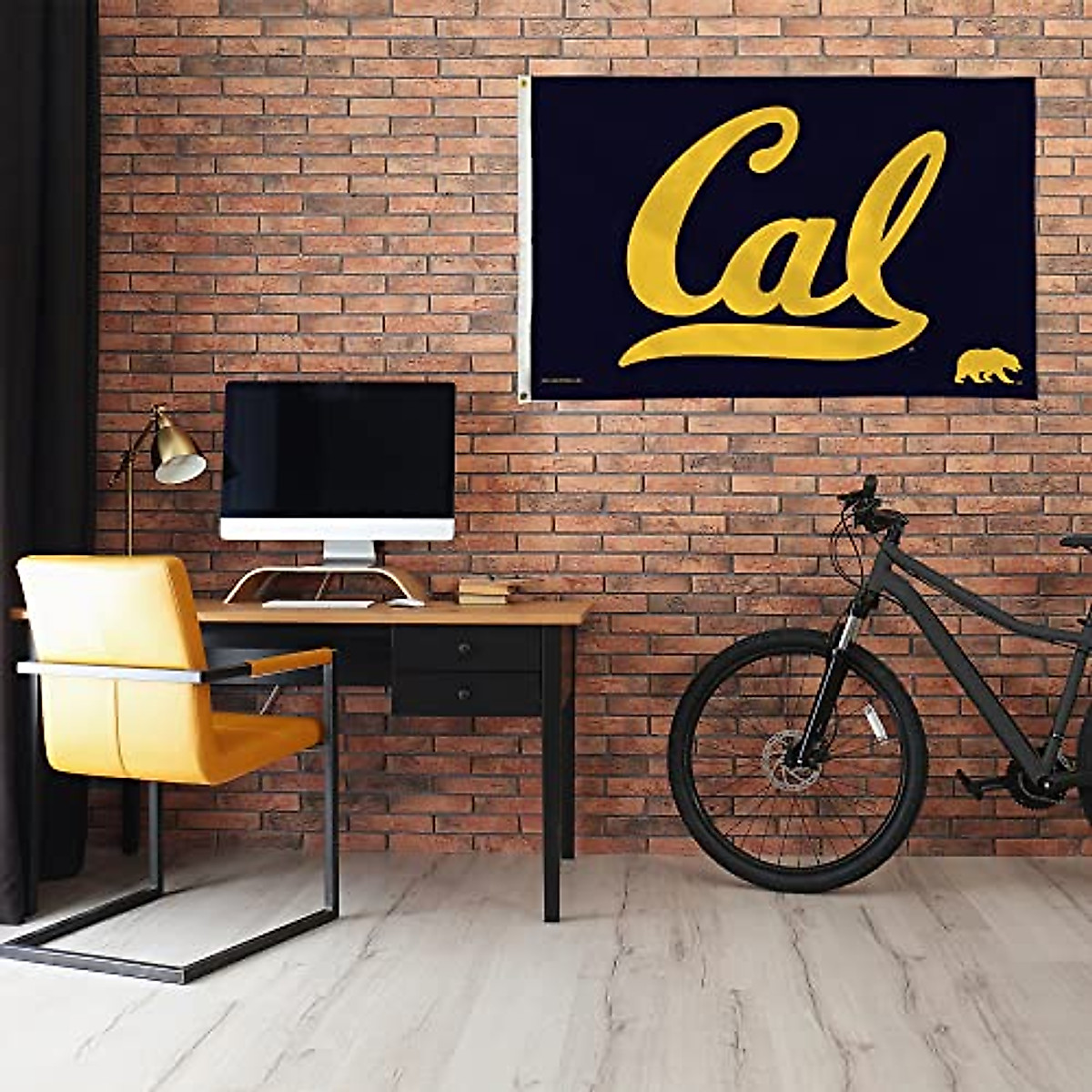 NCAA Cal Berkeley Golden Bears 3' x 5' Banner Flag - Single Sided - Indoor or Outdoor - Home Décor Made By Rico Industries