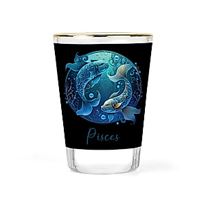 Zodiac Shot Glasses - Horoscope Gift - Aries, Taurus, Gemini, Cancer, Leo, Virgo, Libra, Scorpio, Sagittarius, Capricorn, Aquarius, Pisces