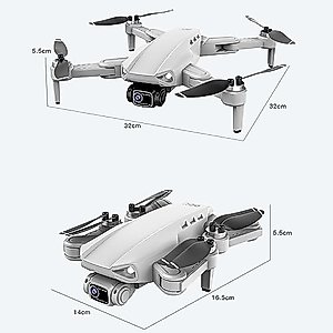 RKSTD Adult RC Drone With HD Camera, RC Quadcopter, Fixed Height, Headless Mode, Automatic Return, Brushless Motor, Waypoint Flight, Follow Me, Headless Mode, Holiday Gift For Adults