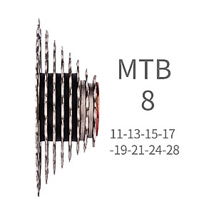 Rwlre Bicycle Freewheel, MTB Road Bike 8/9/10/11/12 Speed Cassette 8-12S 25T/28T/32T/34T/36T Mountain Bicycle Sprocket K7 Folding Bicycle for SHI SR (Color : 11S-28T Road)