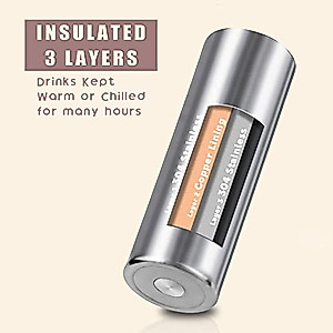 XccMe 20oz Straight Skinny Tumblers Bulk,Stainless Steel Tumbler with Straw,8 Pack Double Wall Slim Insulated Tumbler for Travel,Coffee,Tea, Beverages,Diy Gift For Men Women Friends(Silver)