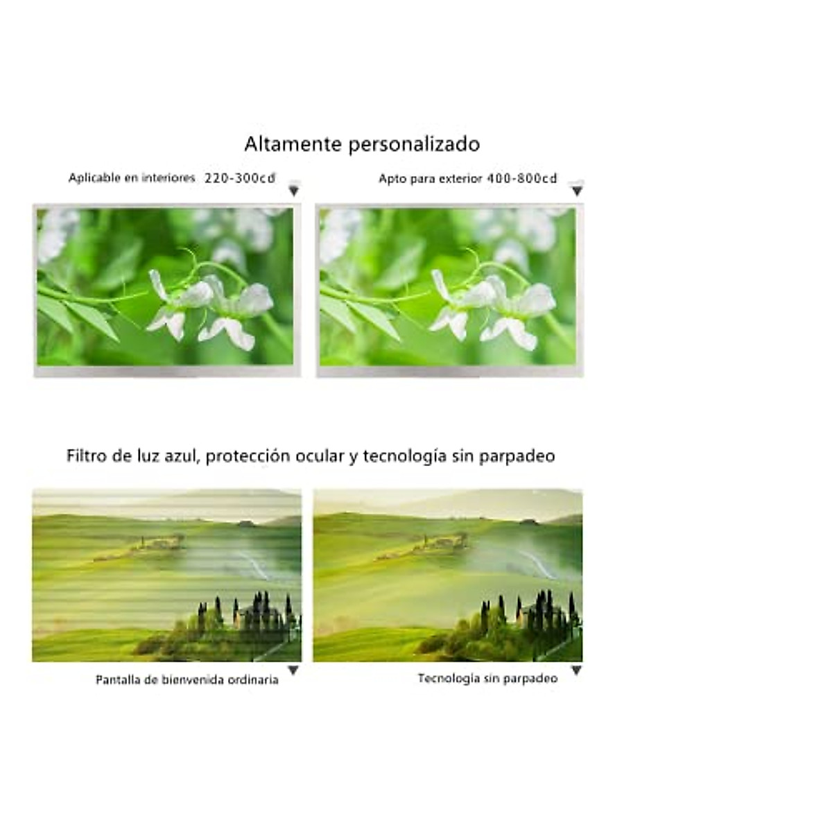 Wifehelper 3.5" TFT LCD Display Screen RGB LCD Display Module 320 x 240 Display Resolution Compatible with LQ035NC111 54pin LCD