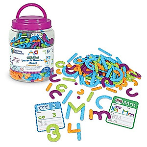 Learning Resources Skill Builders! Letter & Number Maker Classroom Set, 200 Pieces, Age 5+, Teacher Supplies, Learning Numbers Toys for School