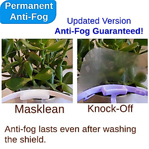 Masklean 1 Box(5 Masks w/Pouch) Clear Transparent Sanitary Mask Anti-Fog Face Mouth Shield Spit Guard Reusable Permanent makeup microblading catering