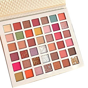 KAIQIKAIXI 42 Colors Eye shadow Palette Eye Makeup Neon Eyeshadow Palette Pallet Matte Colorful Shimmer Metallic Bright Color Pigmented Highlight Cosmetics