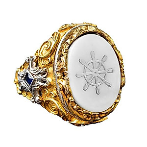 Sailor's Ring, Rudder Ring, Steering Wheel Ring, 925 Sterling Silver Ring