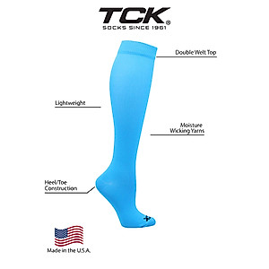 TCK Krazisox Neon Over the Calf (Electric Blue, Large)