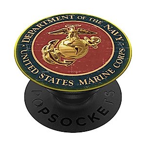 Eagle Globe Anchor Combat Warrior Veteran PopSockets Grip and Stand for Phones and Tablets