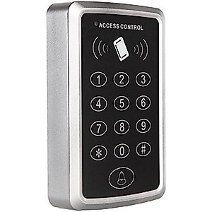 MENGQI-CONTROL Inward or Outward Door Remote Open 600lbs Electric Magnetic Lock Keypad Access Control Kit 4 Remote Control ZL Bracket 110-240V Power Supply Unit Push to Exit Button