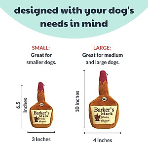 H&K for Dogs Power Plush | Barker's Mark (Small) | Funny Dog Toy | Dog Toy with Squeaker | Dog Gift | Fun, Durable, and Safe | Squeaky Dog Toy