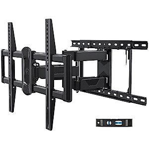 Mounting Dream UL Listed Full Motion TV Mount for Most 42-84 Inch TVs, Adjustable TV Wall Mount Swivel and Tilt, Loading 100 LBS, Max VESA 600x400mm, Fits 16", 18", 24" Studs MD2617-24K