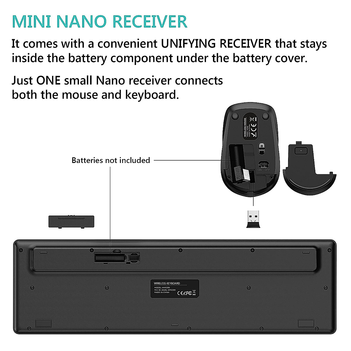 Wireless Keyboard Mouse Combo, BreSii Wireless Keyboard and Mouse ...