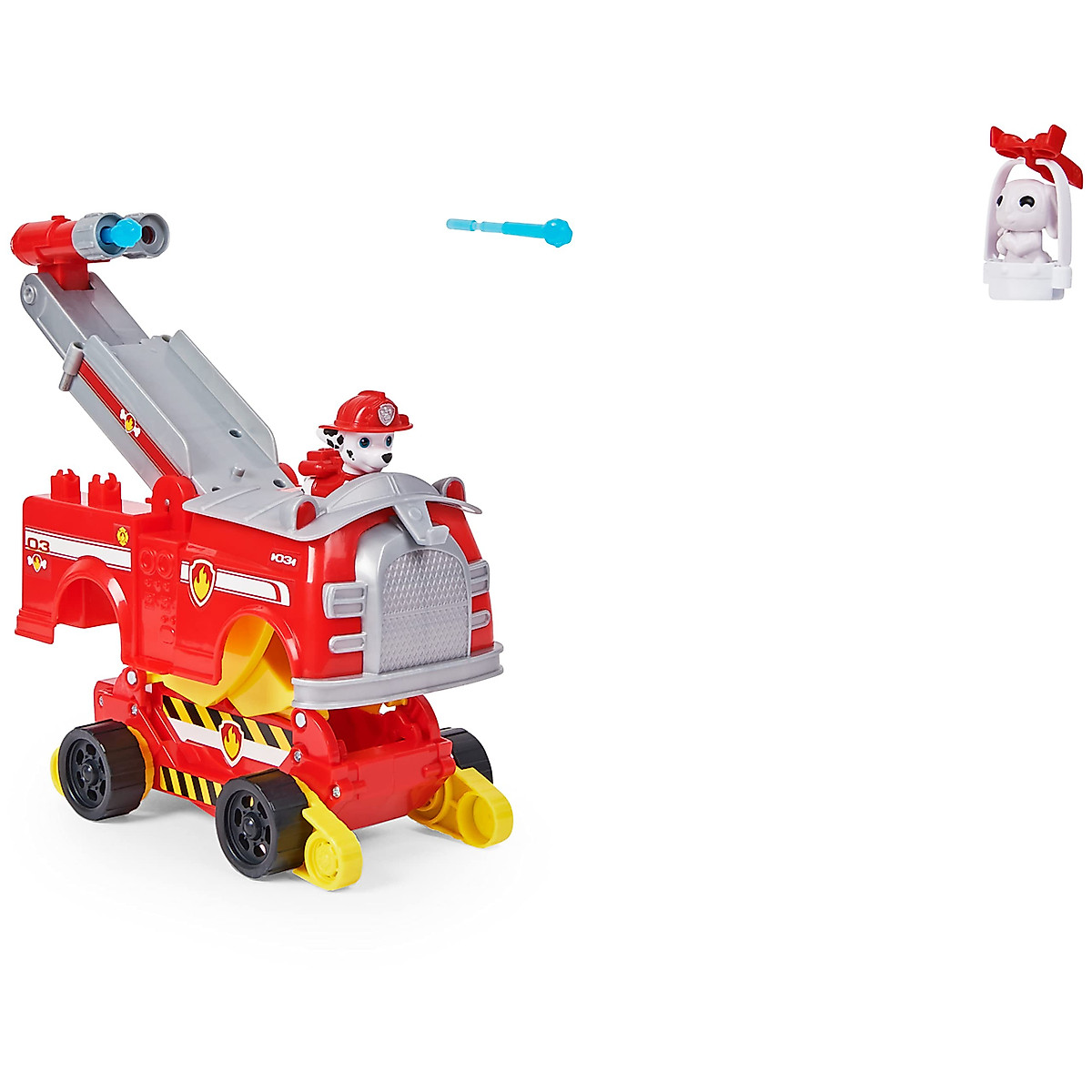 Spin Master 6063638 PAW Patrol Marshall Rise and Rescue Transforming Toy Car with Action Figures and Accessories