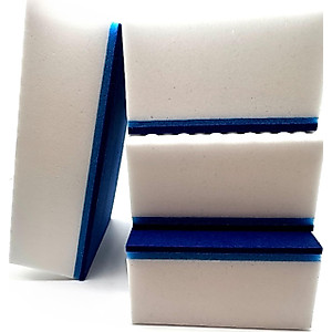 Pro-Graad 4 Pack XL Magic Sponge Eraser Cleaner, 6” x 3.5” x 2” Eraser Pads, Cleans Scuffs, Marks & Dirt from Kitchen, Bathroom, Boat Decks, Fiberglass, Aluminum, Gelcoat, Plastic, Vinyl & Metal