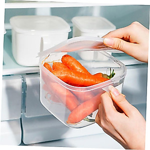 IMIKEYA Airtight Food Storage Container Handles 2-piece Set Home Food Containers Dry Food Can Kitchen Snack Box Plastic