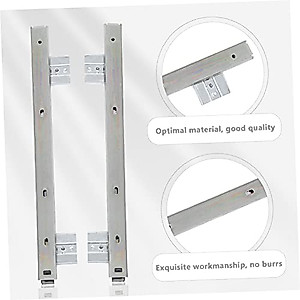 WOONEKY Keyboard Rails Keyboard Tray 1 Pair Full Slide Thickness White Construction Side Bearing Inches Mounting Furniture Stand Slide-Out Out Duty Steel Metal Mount Track Drawer