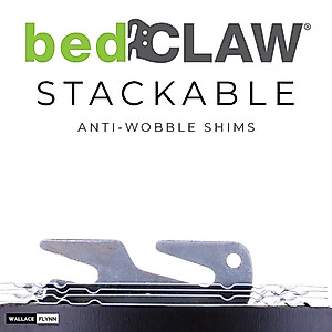 BedClaw Anti-Wobble Bed Rail Shims, Set of 6