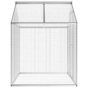 Festnight Outdoor Aluminum Bird Cage Large Parrot Cockatiel Macare Finch Walk in Aviary Heavy Duty Wire Mesh Flight Protect 70.1 x 48 x 76.4 Inches (L x W x H)