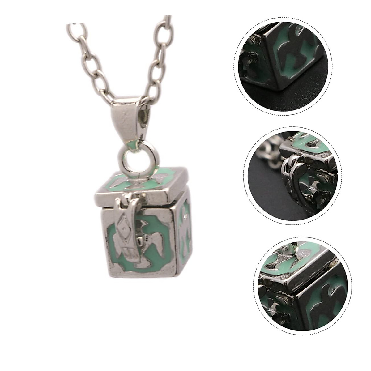 Artibetter 1pc Ashes Necklace Memorial Necklace for Men Women Necklace Mens Stainless Steel Necklaces Square Ashes Pendant Cremation Ashes Memorial Openable Pendant Chain Copper Diffuser