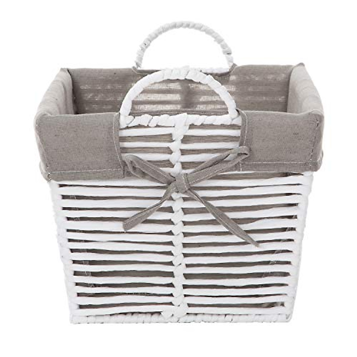Home Zone Living VS19450E Nursery Basket, White/Grey