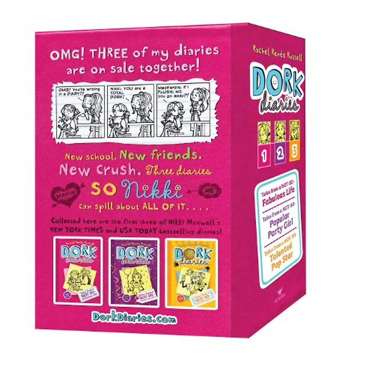 Dork Diaries Boxed Set (Books 1-3): Dork Diaries; Dork Diaries 2; Dork Diaries 3
