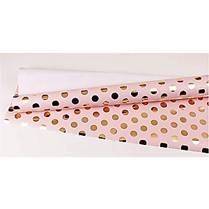 Toshine Gift Wrapping Paper Decorative Paper Sheets for Her Packing Paper for Birthday Festival Party Wedding Gift Flower Decoration DIY Crafts (3 Sheets 70x50cm)