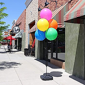 Balloon Bobber - Weatherproof Reusable Paneled Balloon Cluster Pole Kit - Helium Free Plastic Outdoor Balloons