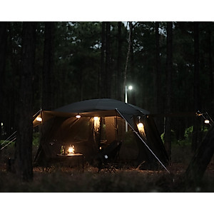 Vidalido 4-6 Person Camping Tent with 3 Door 2 Room Large Family Cabin Tents, Double Layer Waterproof Portable Glamping Tent, Big Tents for Outdoor Camping Hiking and Backpacking