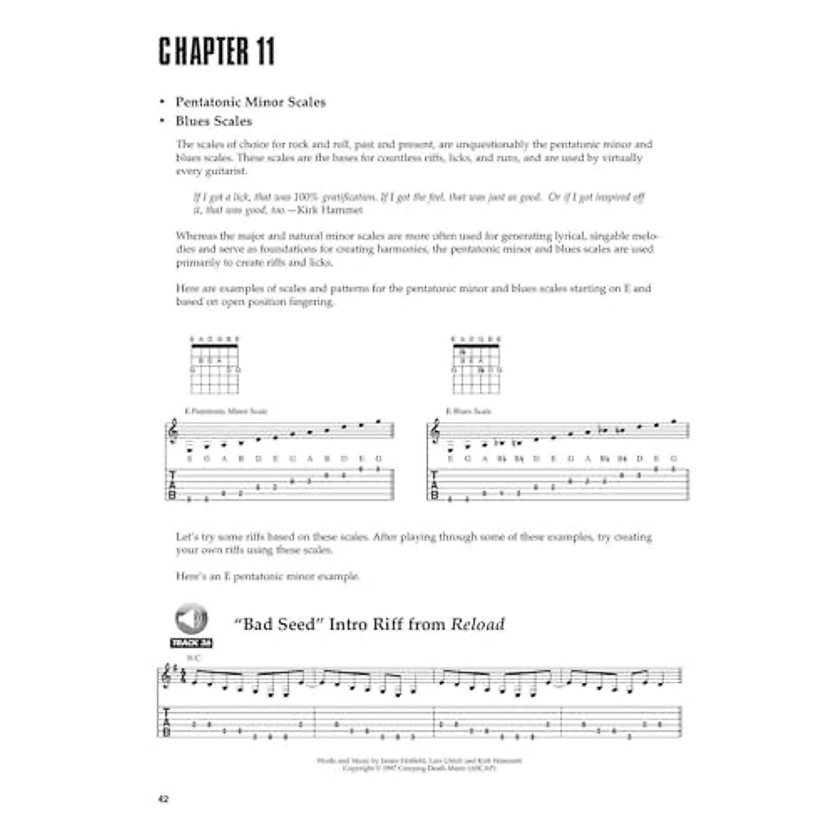 Learn to Play Guitar with Metallica Book/Online Audio