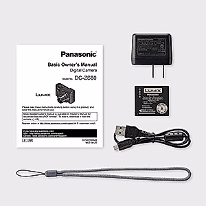 Panasonic LUMIX ZS80D 4K Digital Camera, 20.3MP 1/2.3-inch Sensor, 30X Leica DC Vario-Elmar Lens, F3.3-6.4 Aperture, WiFi, Hybrid O.I.S. Stabilization, 3-Inch LCD, DC-ZS80DS (Silver)