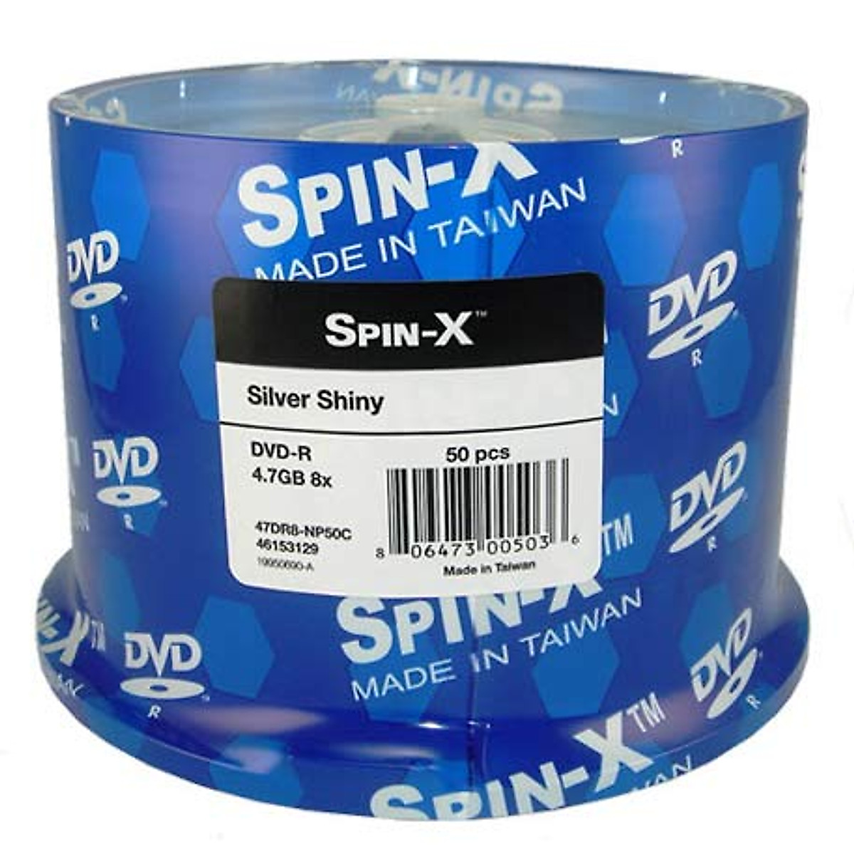 Spin-X 500 8X DVD-R 4.7GB Shiny Silver