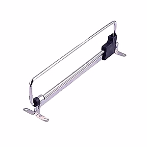 EMVANV Retractable Wardrobe Pull Out Rod, Telescopic Hanging Closet Valet Rod Extending Rail Pull Out Hanger Valet Rod Rail Sliding Extending Clothes Rod Hanger Rail