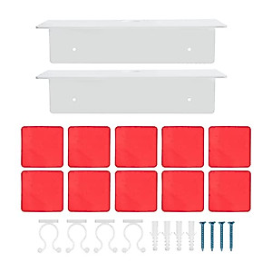 Milisten 8 pcs Acrylic Floating Clear Floating Shelf Acrylic Wall Ledge Shelves Invisible Floating Shelves Shelves Wall Ledge