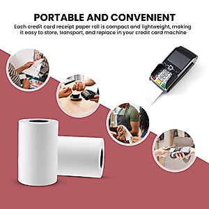 BAM POS Credit Card Receipt Paper for the VX520 (12 Rolls)