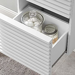 Modway Render 18" Wall-Mount Bathroom Vanity in White-Sink Basin Not Included, 18 Inch