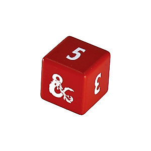 Heavy Metal Red and White D6 Dice Set for Dungeons & Dragons - Great for RPG, DND, MTG as Gamer Dice or Board Gaming Dice